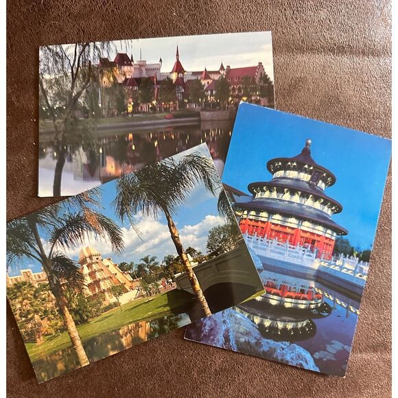 Disney | Art | Disney World Epcot Center World Showcase Postcard Bundle ...